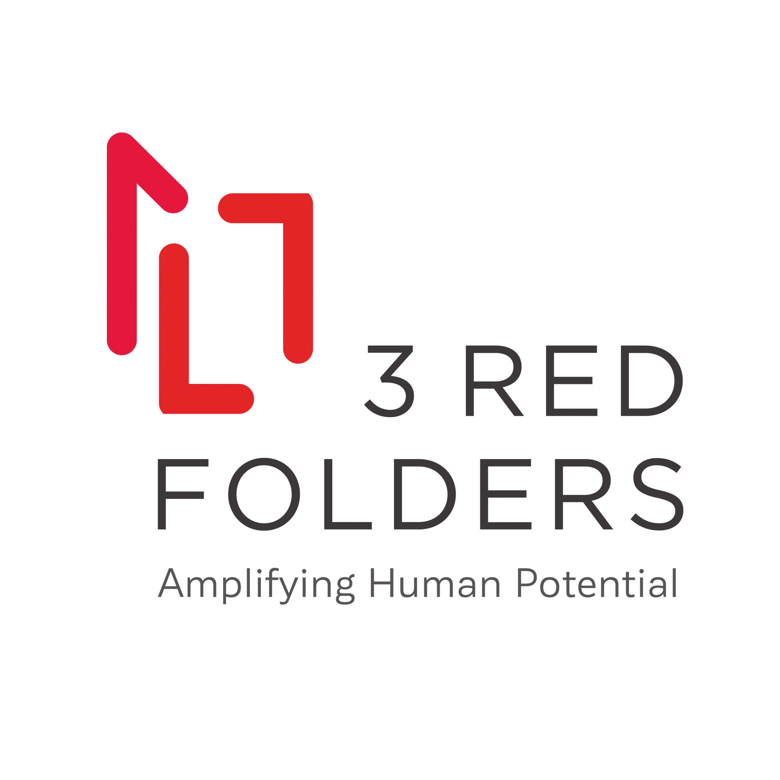 3 Red Folders — Logo - Blick Creative