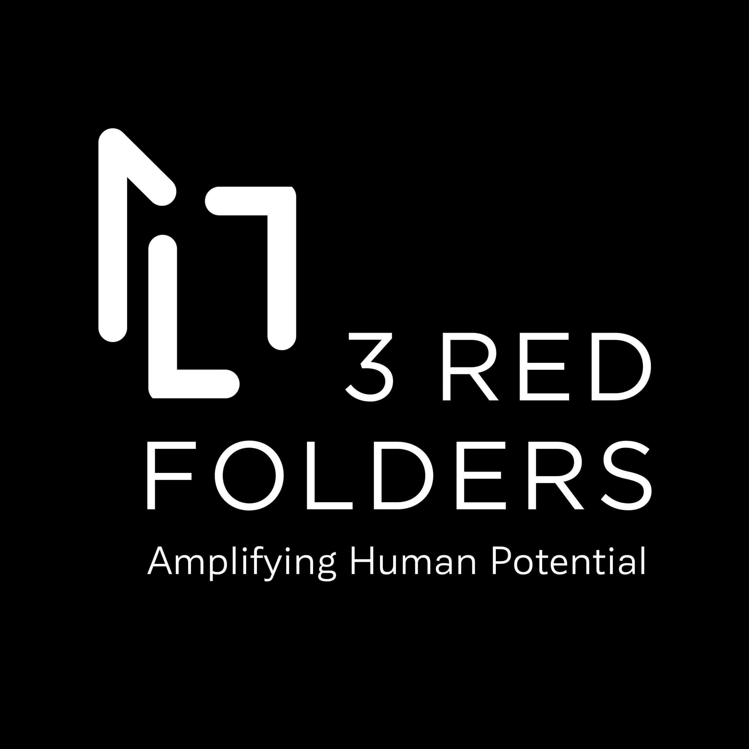 3 Red Folders — Logo - Blick Creative
