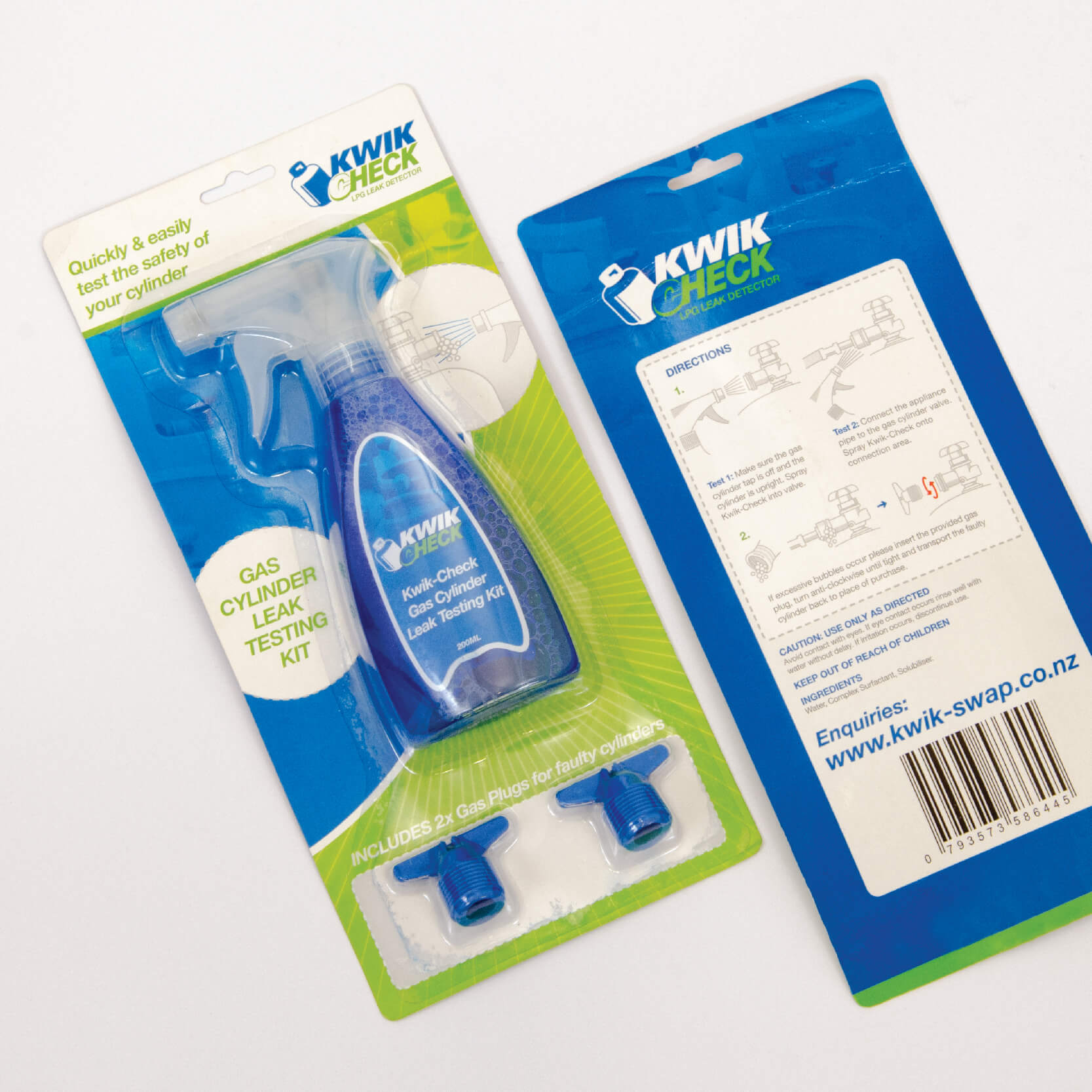 Kwik Check—Gas Cylinder Leak Testing Kit Packaging - Blick Creative