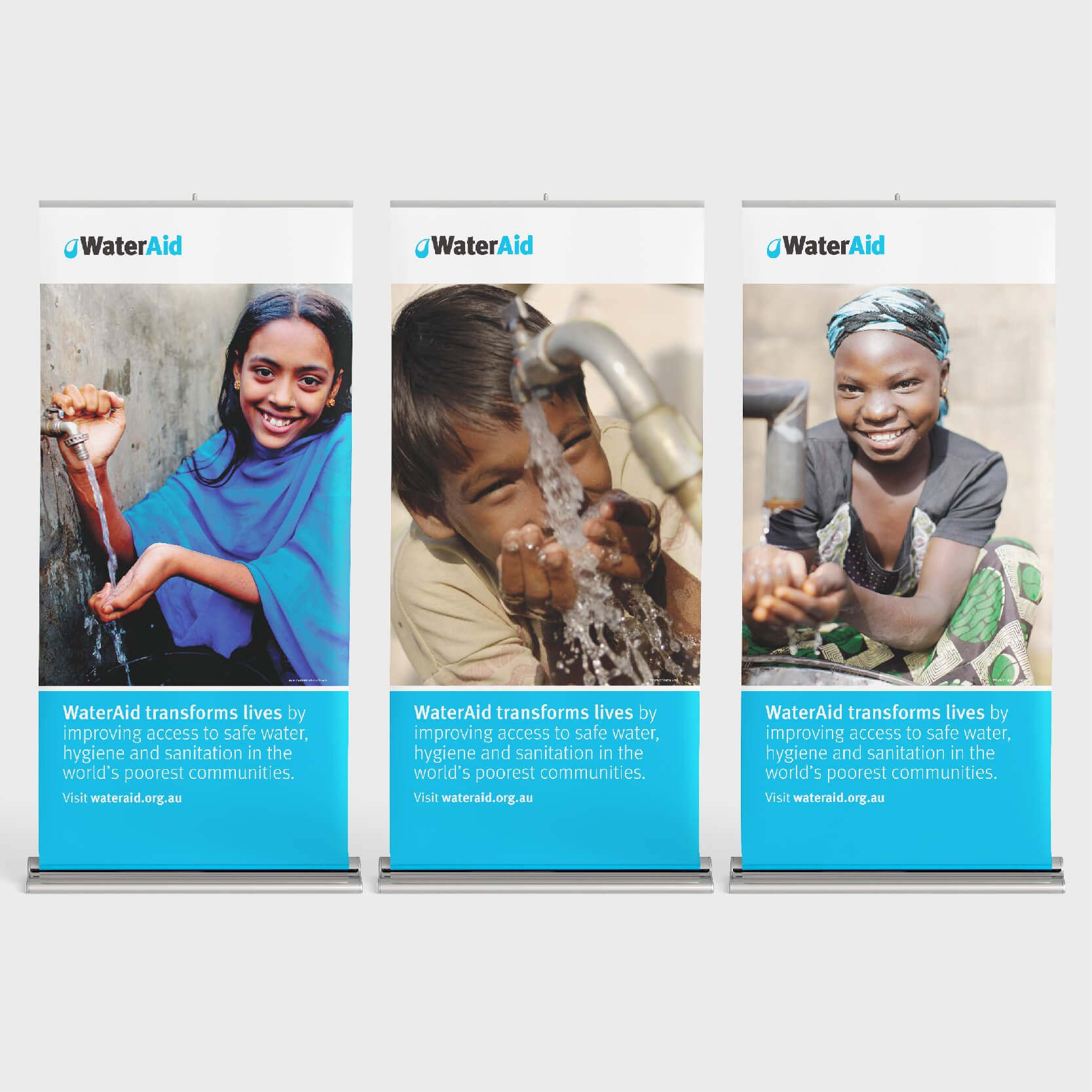 WaterAid — Pull-Up Banners - Blick Creative