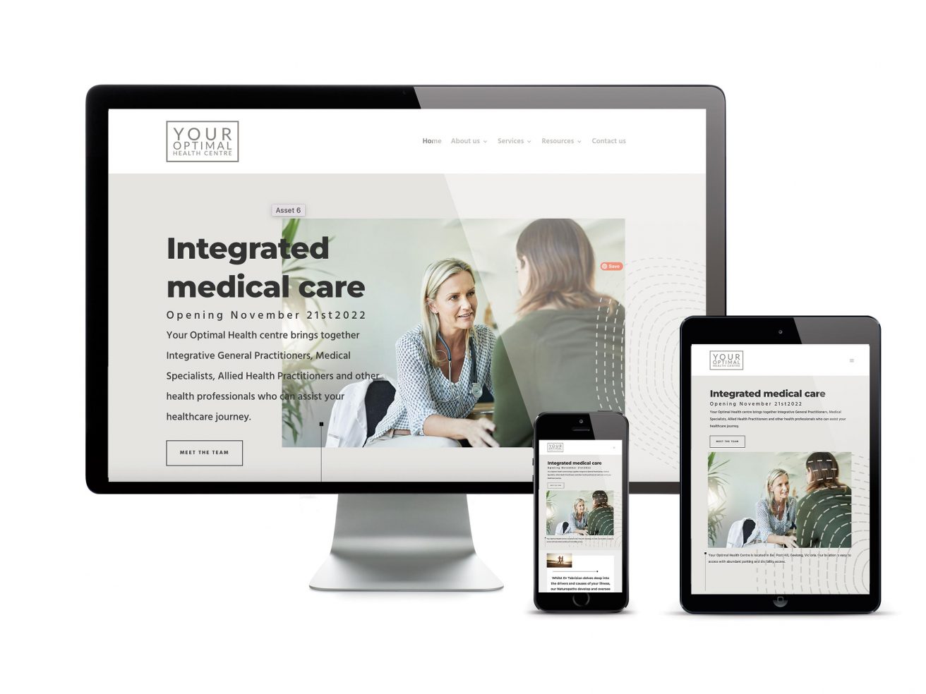 Your Optimal Health Website & Logo - Blick Creative